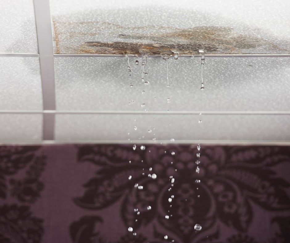 Water Leaking From the Ceiling When It Rains? Do This First - Indy Roof ...